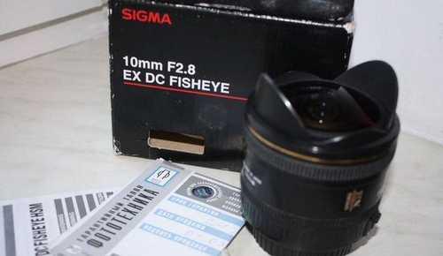 Sigma 10mm f/2.8 EX DC Fisheye (Canon EF-S)