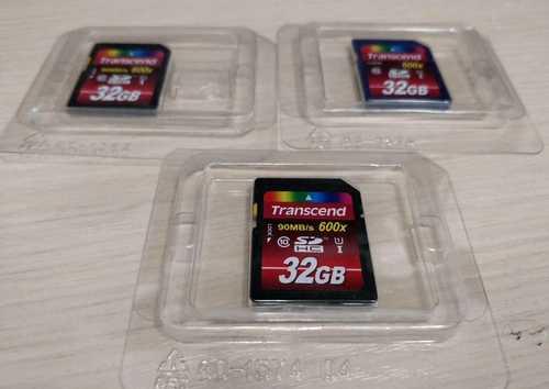Карта памяти sdhc 32GbTranscend 600x