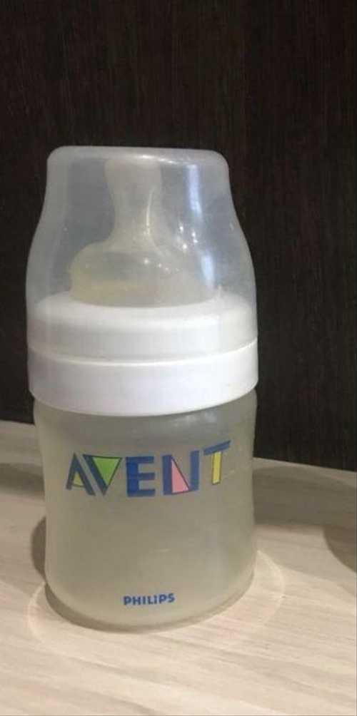 Бутылочка avent, nuk, тарелка 125 мл