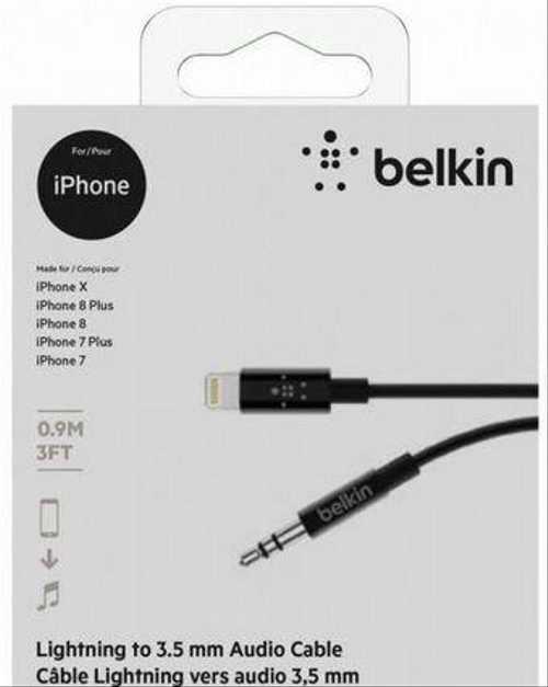 Аудиокабель Belkin Jack 3,5 mm / Lightning