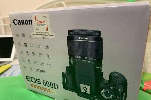 Коробка от фотоаппарата Canon 600D