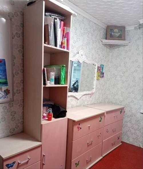 Мебель для девочки розовая