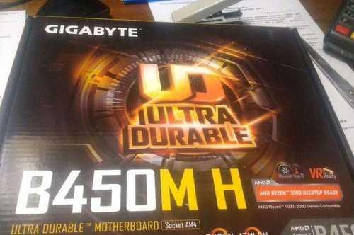 Материнская плата Gigabyte B450M H новая