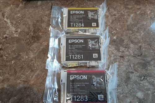 Оригинальные картриджи epson (T1283,T1281,T1284)