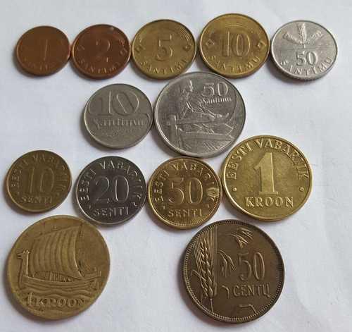 Монеты латвии - эстонии - литвы