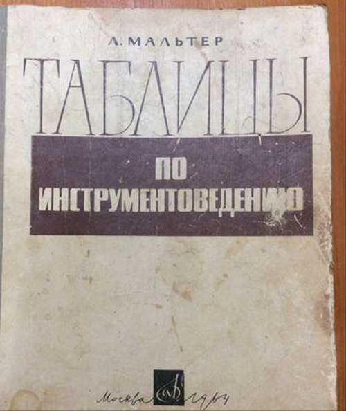 Книга «Таблицы по инструментоведению»