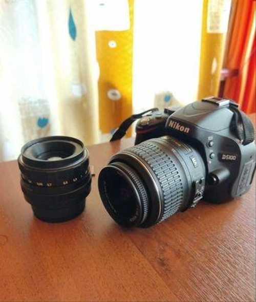 Nikon d5100 + Helios 44M (Идеальное состояние)