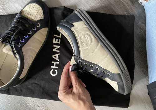 Кеды Chanel замша, кожа. оригинал