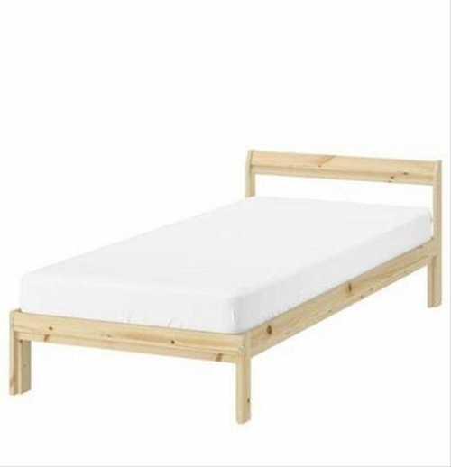 Кровать+реечное дно+матрас 90х200 IKEA neiden
