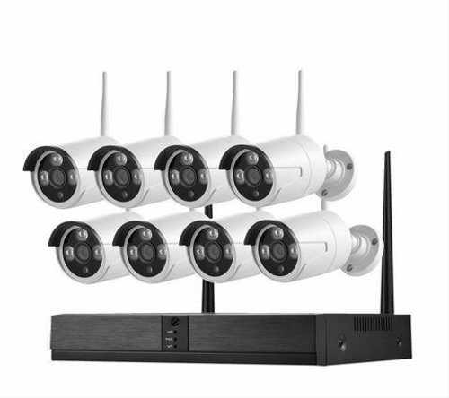 Wifi комплект видеонаблюдения на 8 камер в магазин