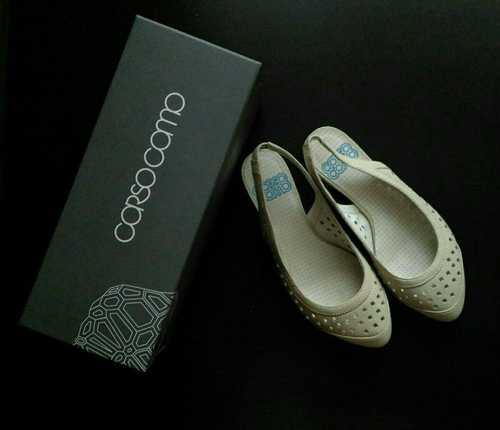 Туфли открытые бежевые CorsoComo, р-р.36