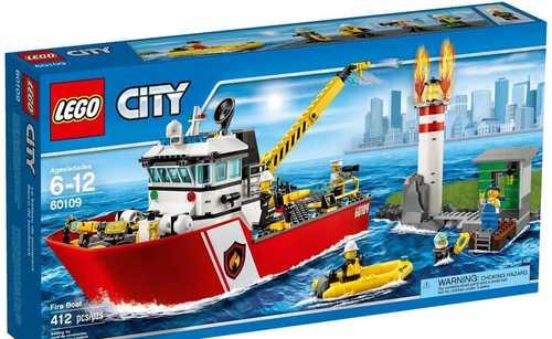 Lego city 60109 Пожарный катер (новый)