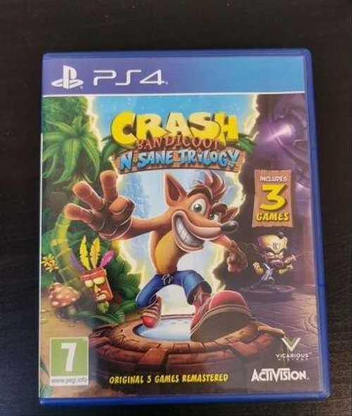 Игра Crash Bandicoot N.Sane Trilogy для PS 4