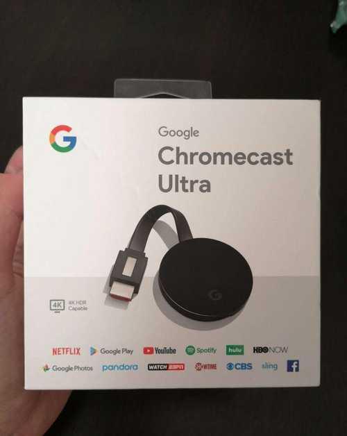 Тв приставка Google Chromecast Ultra