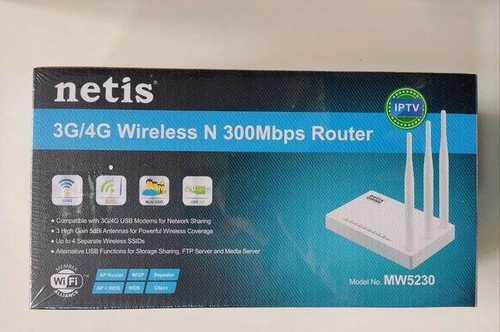 Wifi роутер 3G/4G до 300Мбит/с netis MW5230