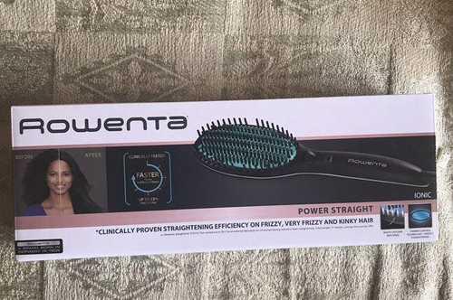 Расческа выпрямитель rowenta power straight ionic