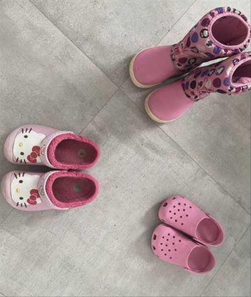 Crocs hello kitty теплые