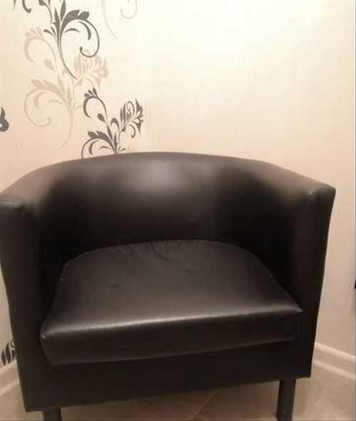 Кожаное кресло IKEA Тульста