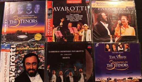 Лазерные видеодиски LD Pavarotti Паваротти Japan