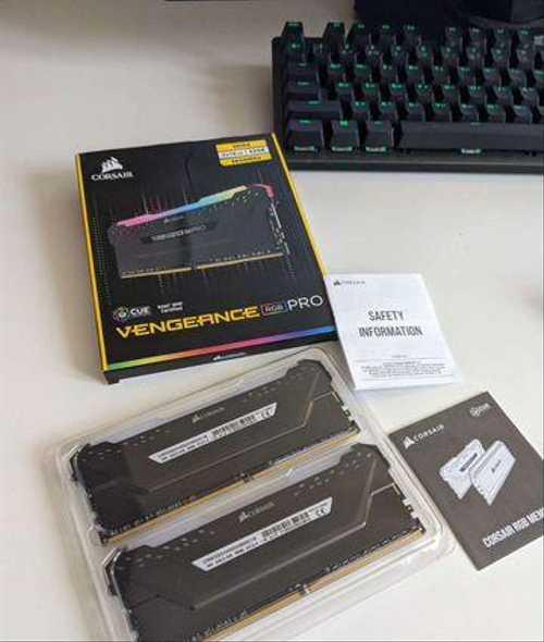 Corsair RGB PRO DDR4 32Gb KIT 2x16Gb 3600MHz