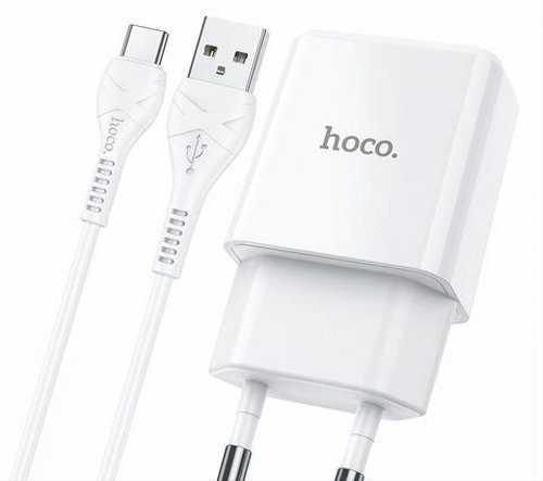 Блочок Hoco N9 USB + Кабель USB-Type-C, 2.1A, опт