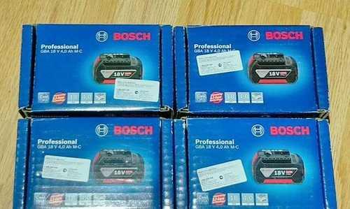 Bosch GBA 4Ah коробочные в наличии