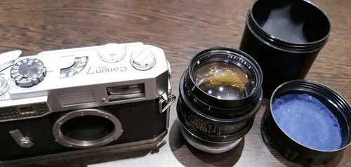 M39 Canon 7, и обьектив 85мм/2 Киев Юпитер-9