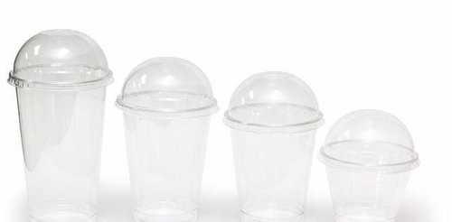 Пластиковые стаканы купольные пэт