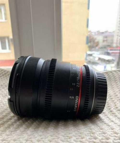 Объектив Samsung 16mm 2.2 EF