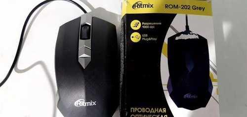 Мышь проводная Ritmix ROM-202