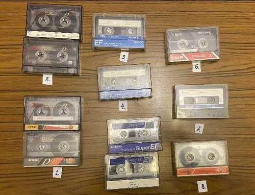 Аудиокассеты с музыкой из 90-х годов