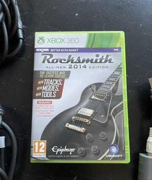 Видеоигра Rocksmith 2014 All-New Edition + шнуры