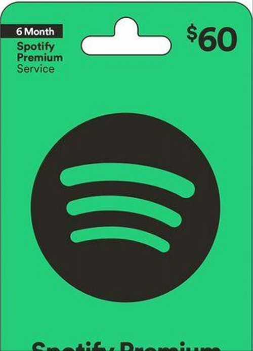 Карты оплаты Spotify Premium
