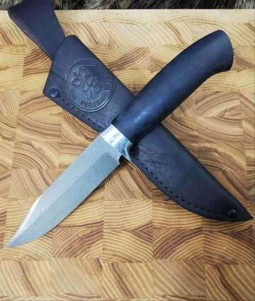Нож "Гюрза", сталь D2, чёрный граб