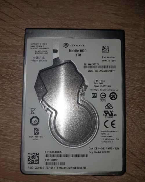 Жесткий диск HDD 2.5 Seagate 1000 Gb
