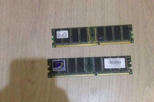 Оперативная память ddr1(ddr) 256мб и 128мб