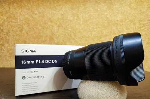 Объектив Sigma 16mm f 1. 4 Sony e