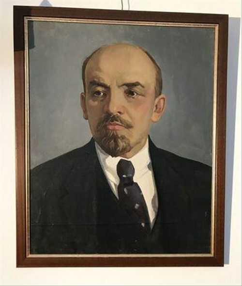 Портрет В.И. Ленина холст масло