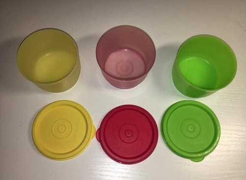 Закусочные стаканчики 125 мл Tupperware 3 штуки