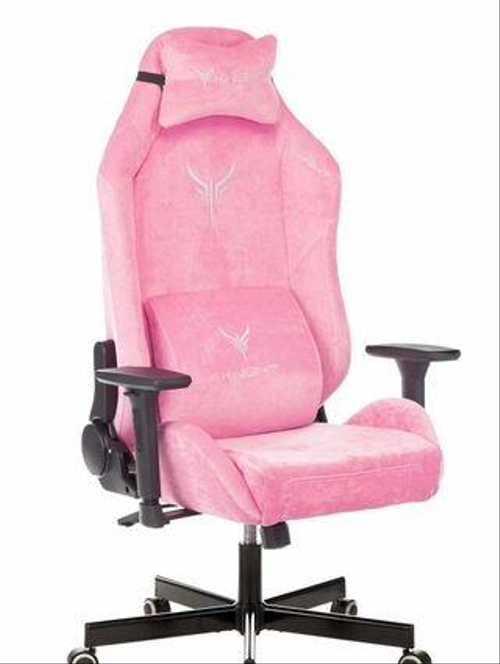 Кресло игровое Knight N1 Fabric розовый Velvet 36