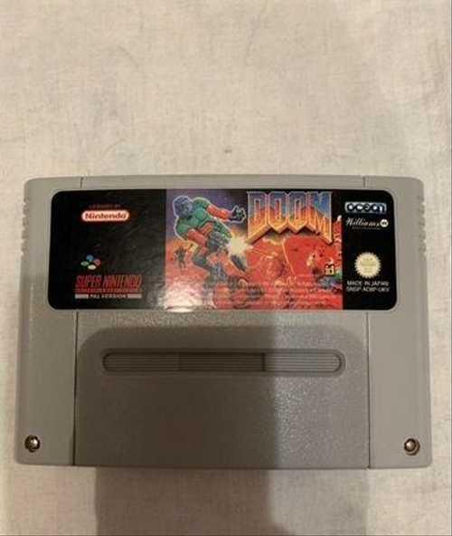 Игра Doom. Super Nintendo. snes. UKV