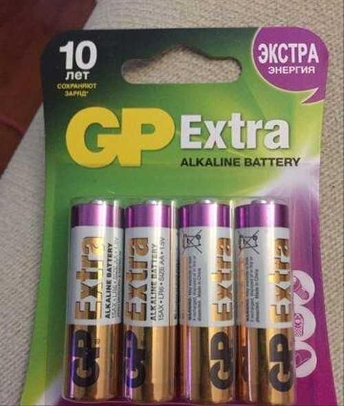 Батарейки GP Extra алкалиновые (щелочные) тип аа