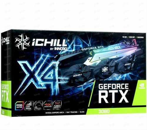 Видеокарта Inno3D GeForce RTX 3080 iChill X4 (LHR)