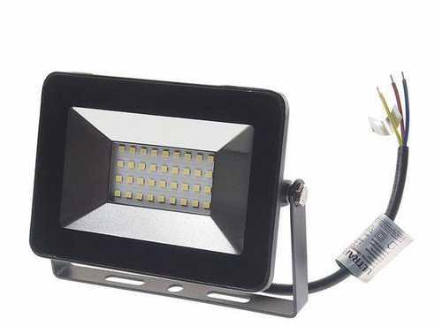 Светильник светодиодный 220V 30W 6500K черный ultraflash LFL-3001 C02