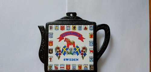 Подставка под горячее Чайник. Сувенир из Швеции