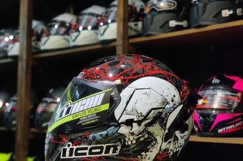 Мотошлем интеграл Icon Airflite Skull