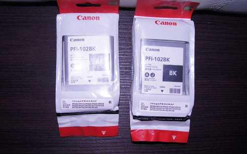Картридж canon PFI-102BK Черный.Для принтера