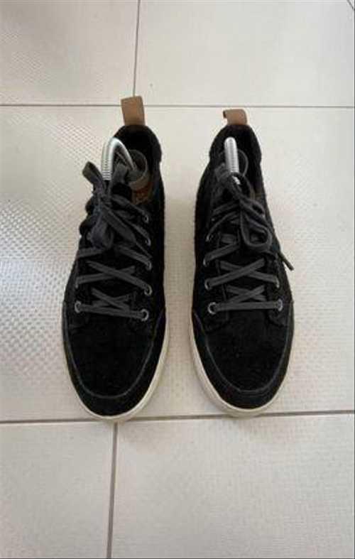 Кеды Toms черные, кожаные