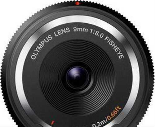 Объектив Olympus ED 9mm F8.0 Fish-Eye Body Cap чёр