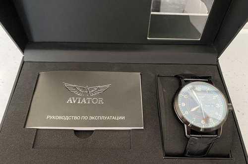 Мужские наручные швейцарские часы aviator